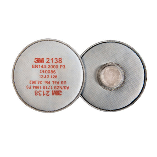 3M 2138-P3 Particulate Filters + nuisance level organic vapour and Gas ...