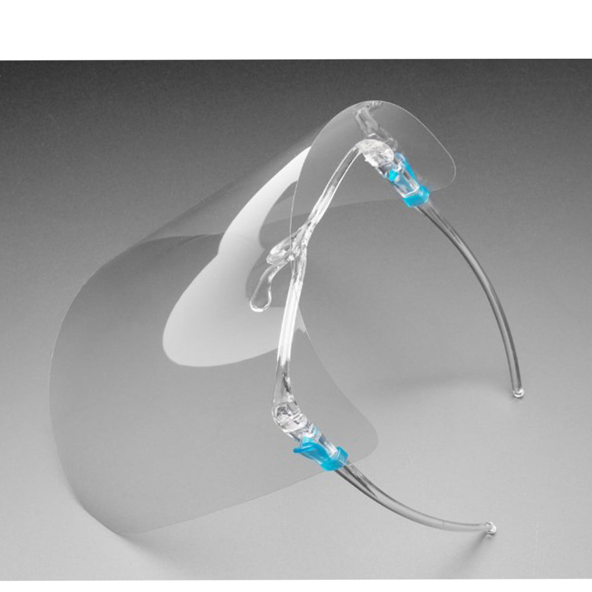 Clear Glasses Style Face Shield Changeable Visors - Includes 5 Visors ...