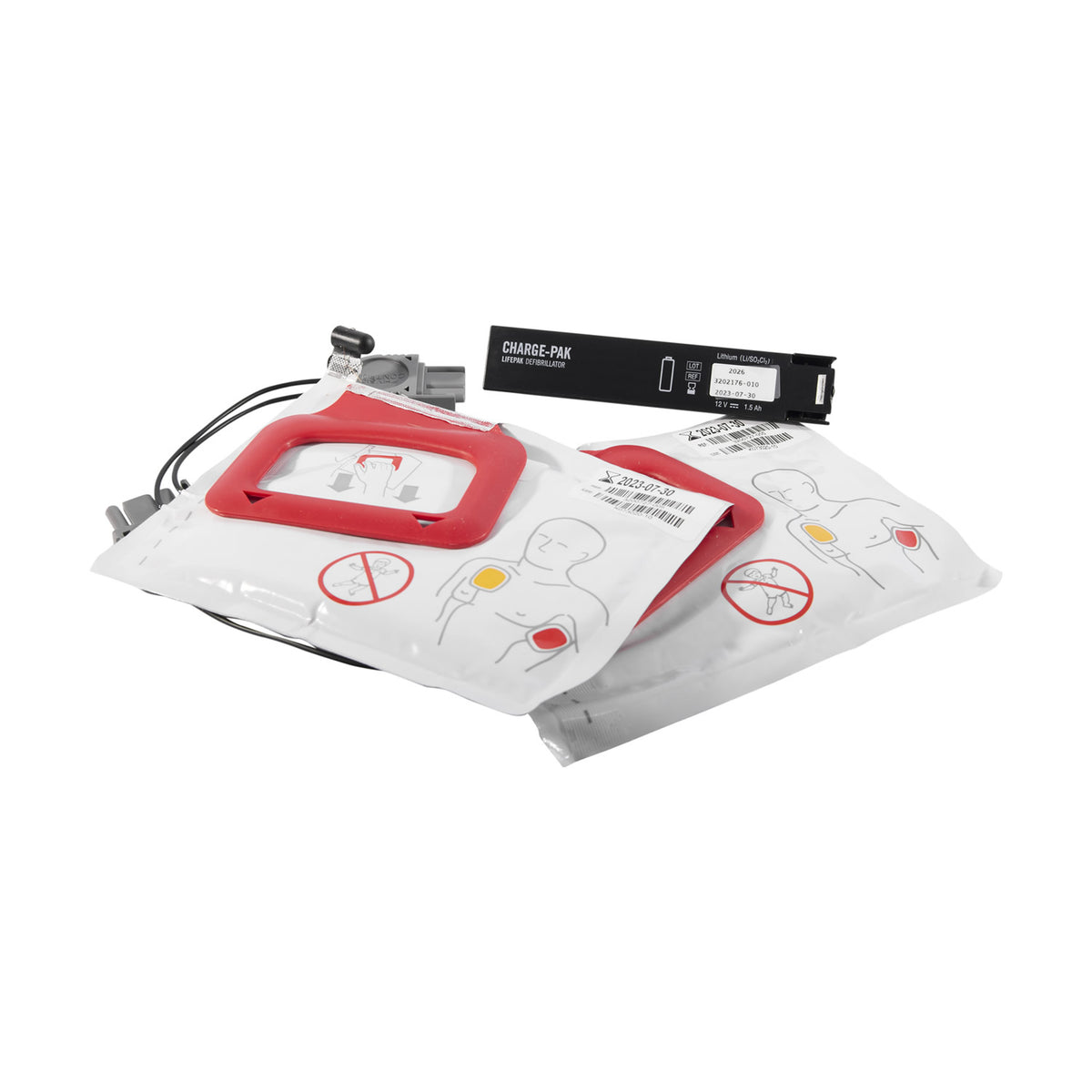 Lifepak CR Plus CHARGE-PAK replace kit with 2 elect (pair) – Medical ...